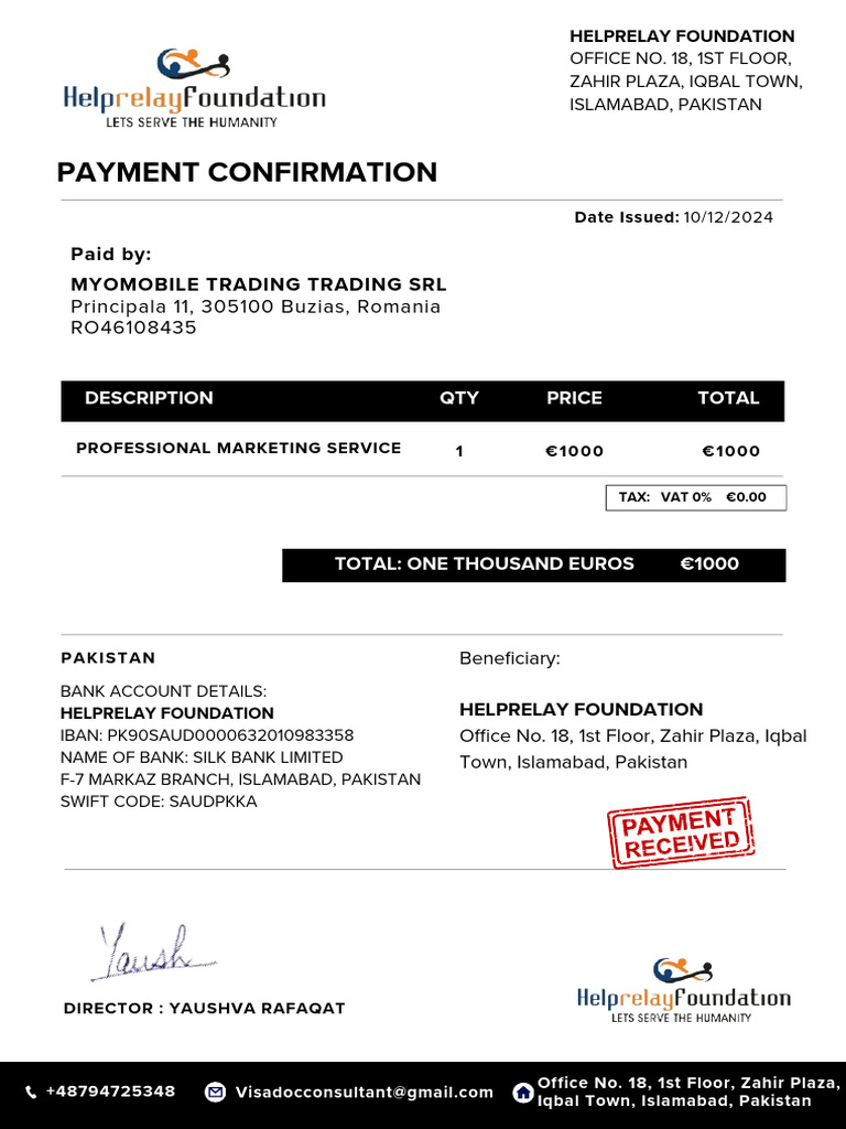 Payment Confirmation 2 | PDF