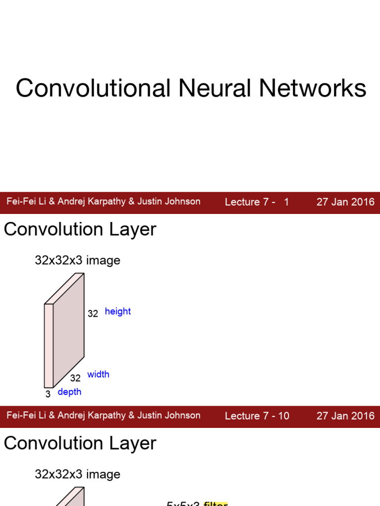 Comp3314 8. Convolutional Neural Networks | PDF | Machine Learning | Artificial Intelligence