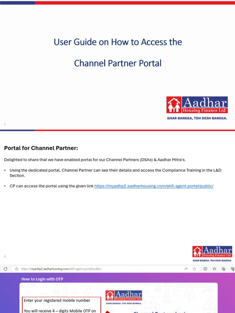 Updated Channel Partner - Portal Demo | PDF