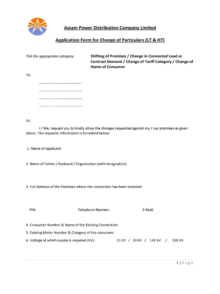 Application_Form_for_Change_of_Particulars | PDF