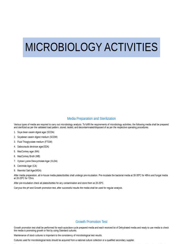 Microbiology Activity Presentation - 11.08.23 | PDF | Disinfectant ...