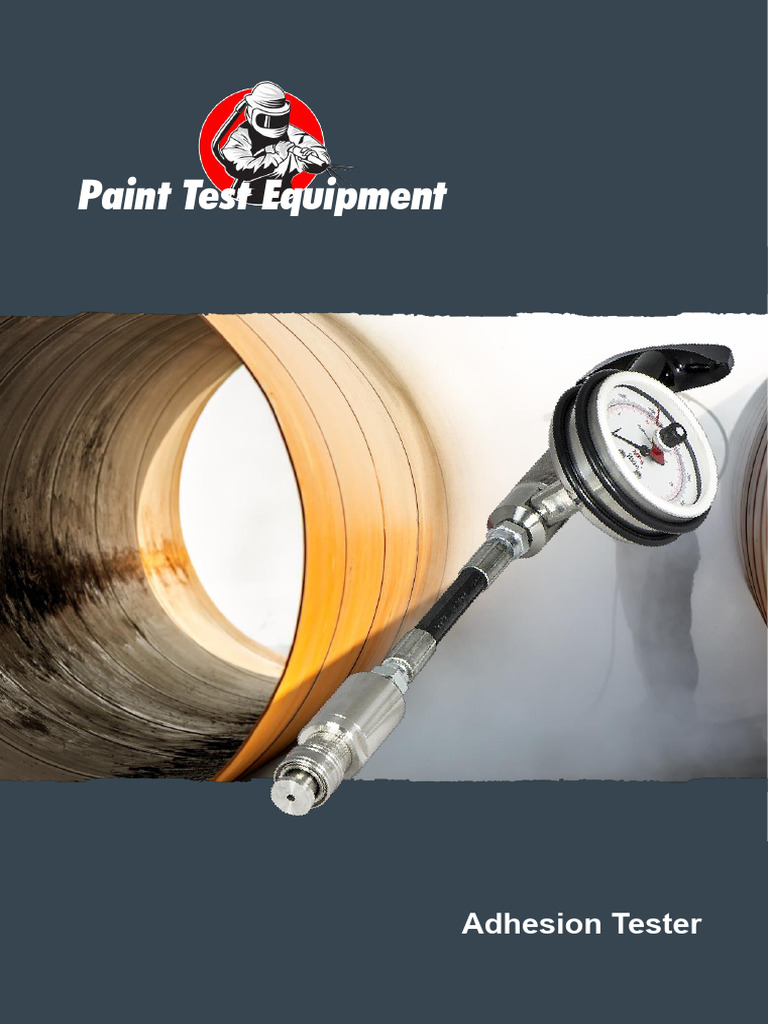 Adhesion Tester | PDF | Calibration | Adhesive