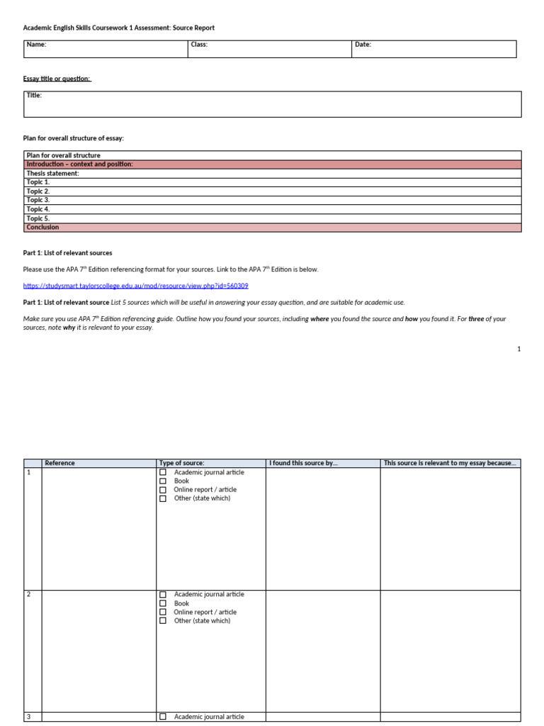 Coursework 1 Submission Template 2022-23 (USE THIS TEMPLATE) | PDF | Essays | Academic Journal