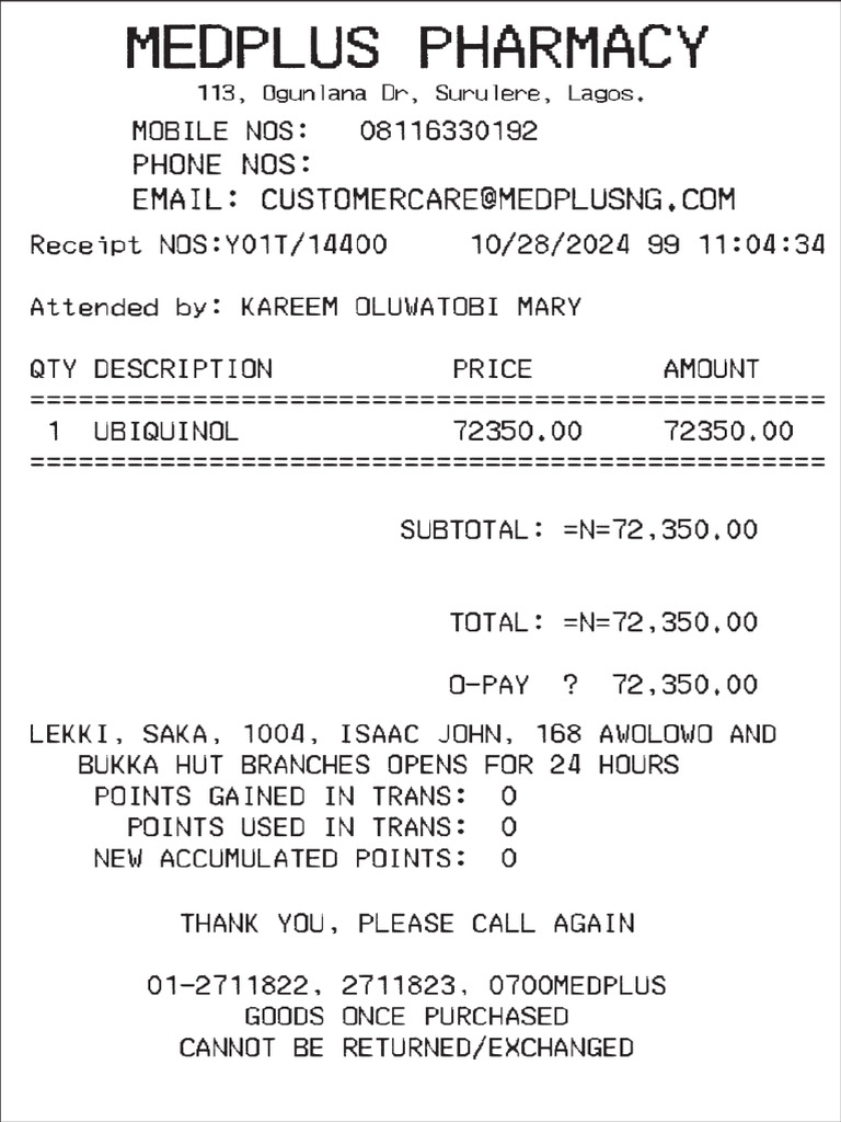 Medplus Receipt | PDF