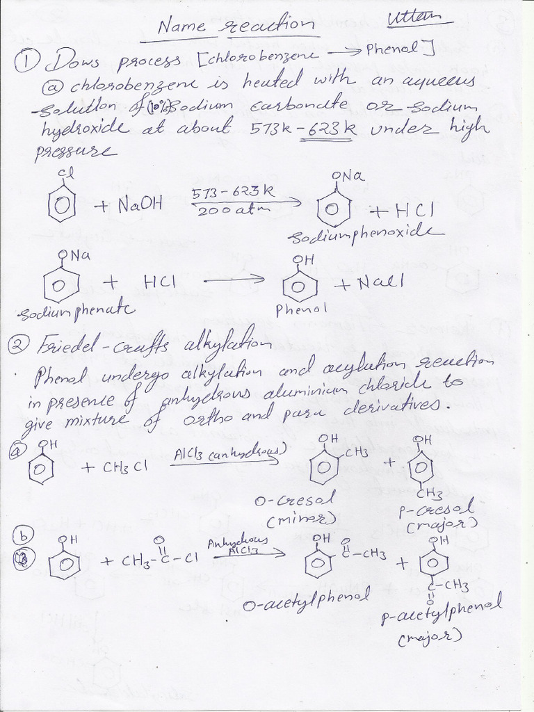 Name Reaction Part 1 | PDF