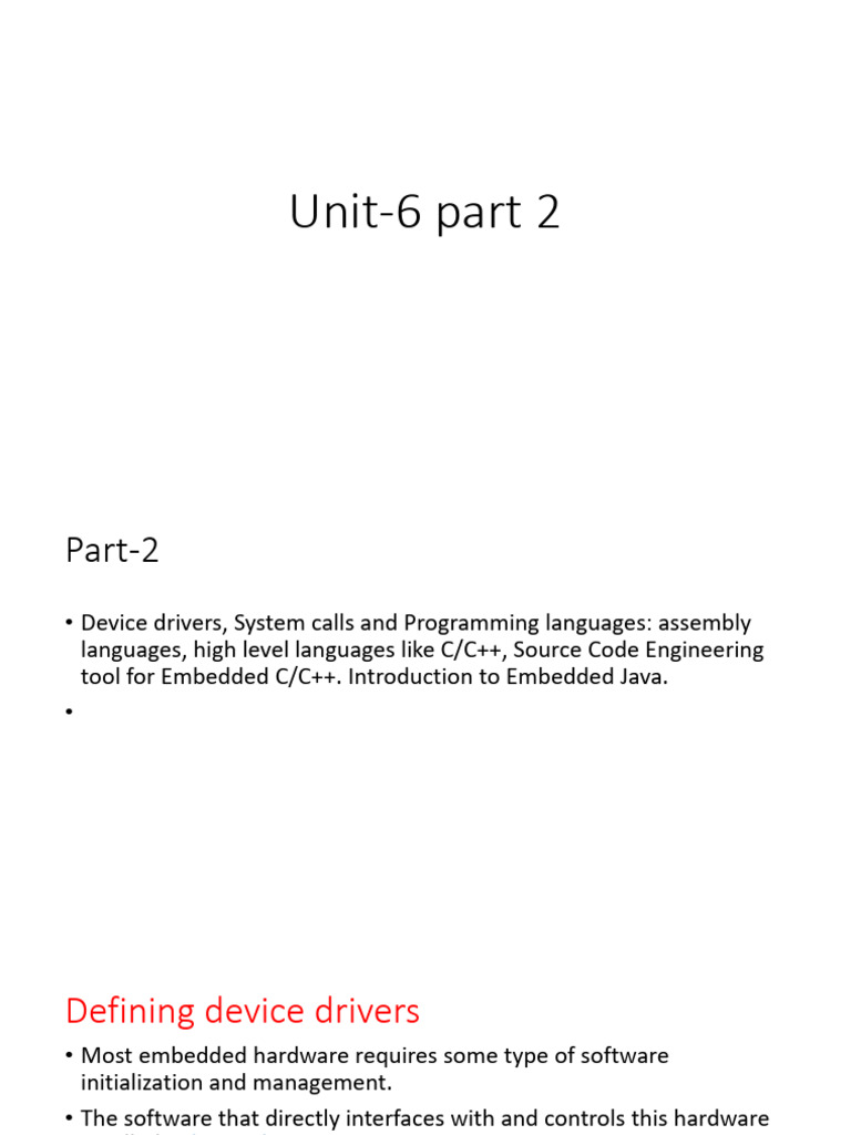 Unit-6 Part-2 | PDF | Operating System | Computer Hardware