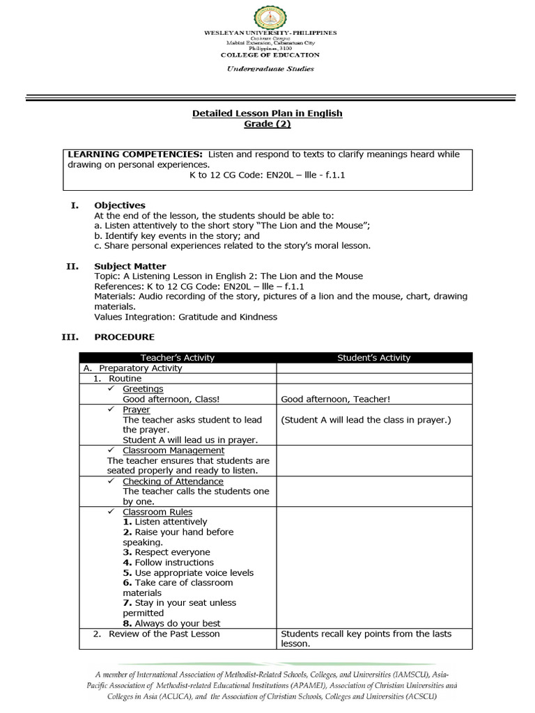 DLP IN ENG 8 | PDF | Teachers | Classroom Management