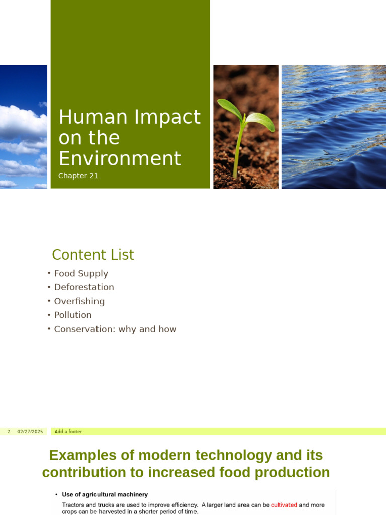 Human Impact On The Environment | PDF | Conservation Biology | Human ...