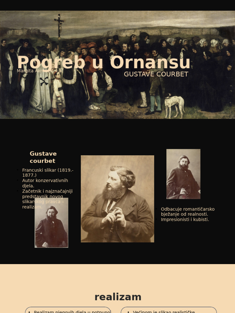 Gustave Courbet - Prezentacija. | PDF