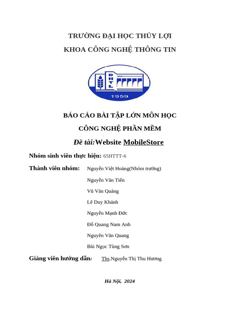 65HTTT 6 Sprint1 | PDF