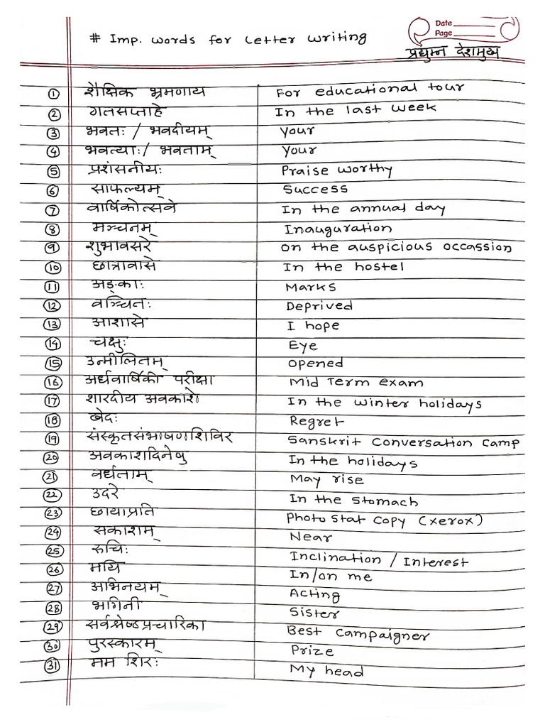 Imp Words To Understand Letter | PDF