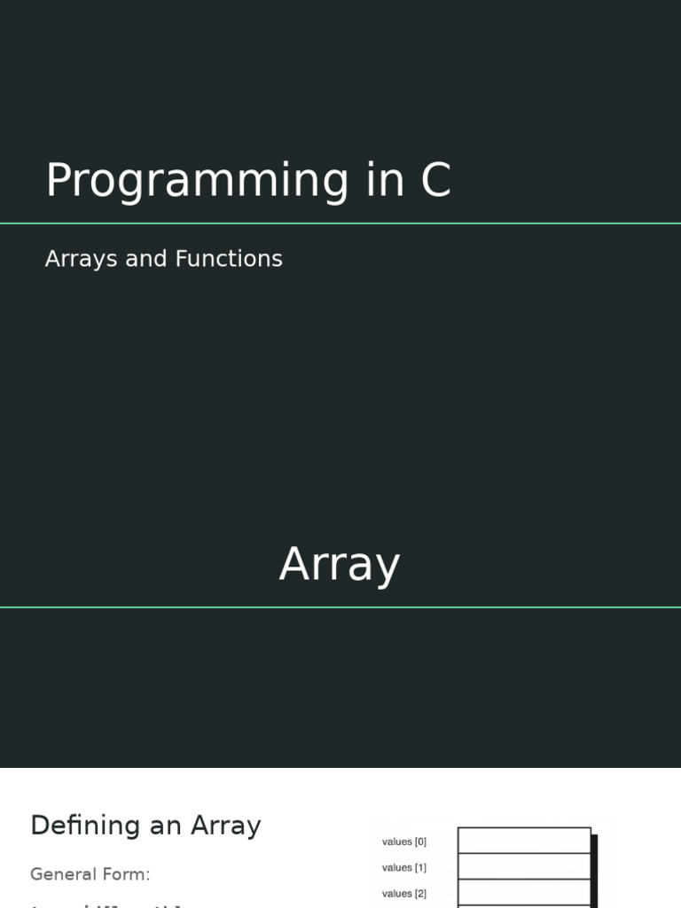 Arrays Information Slides Pdf Integer Computer Science Data Type