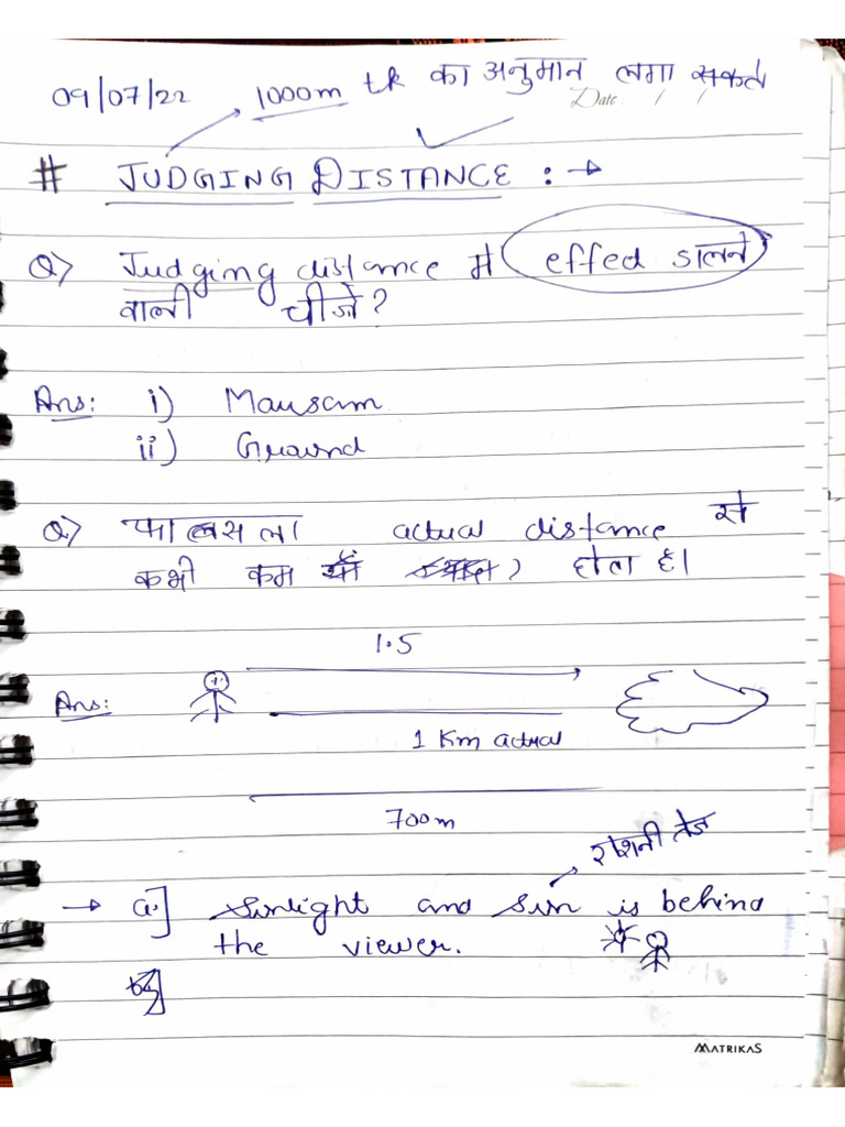 Judging Distance and Methods | PDF
