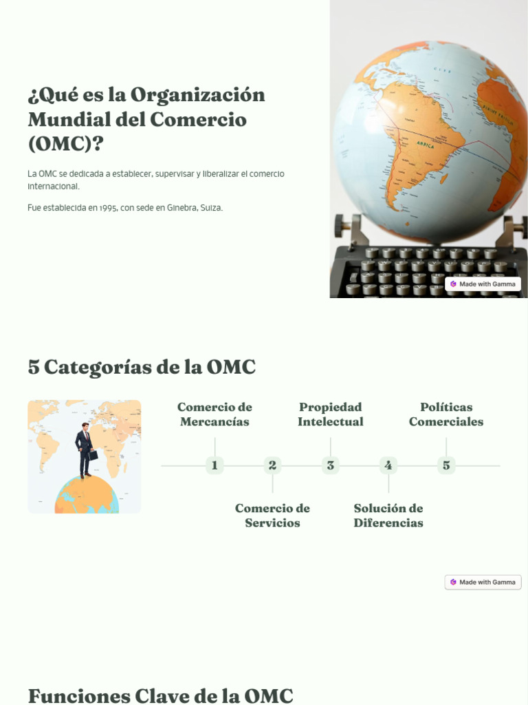 Que Es La Organizacion Mundial Del Comercio OMC | PDF