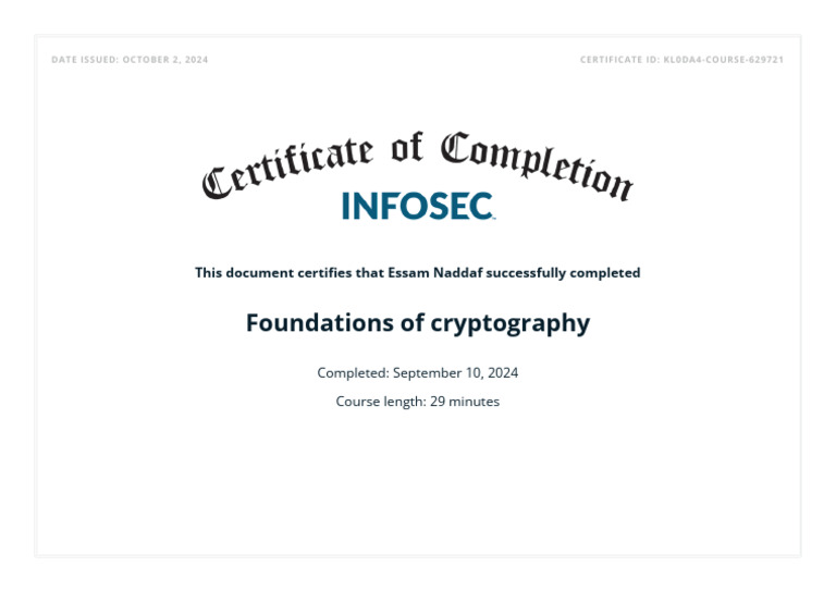 Foundations of cryptography | PDF