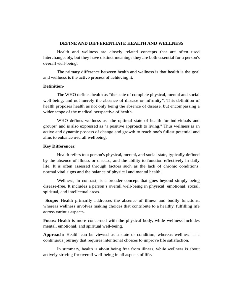 Health & Wellness, Factors Affecting Health and Wellness, Prevention ...