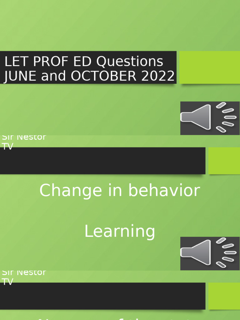 Let October 2022 (Profed) | PDF | Learning | Teachers