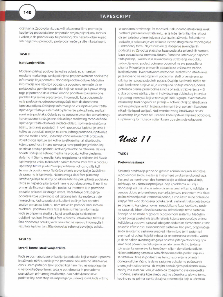 Tapescript 11-14 Unit (Javított) | PDF