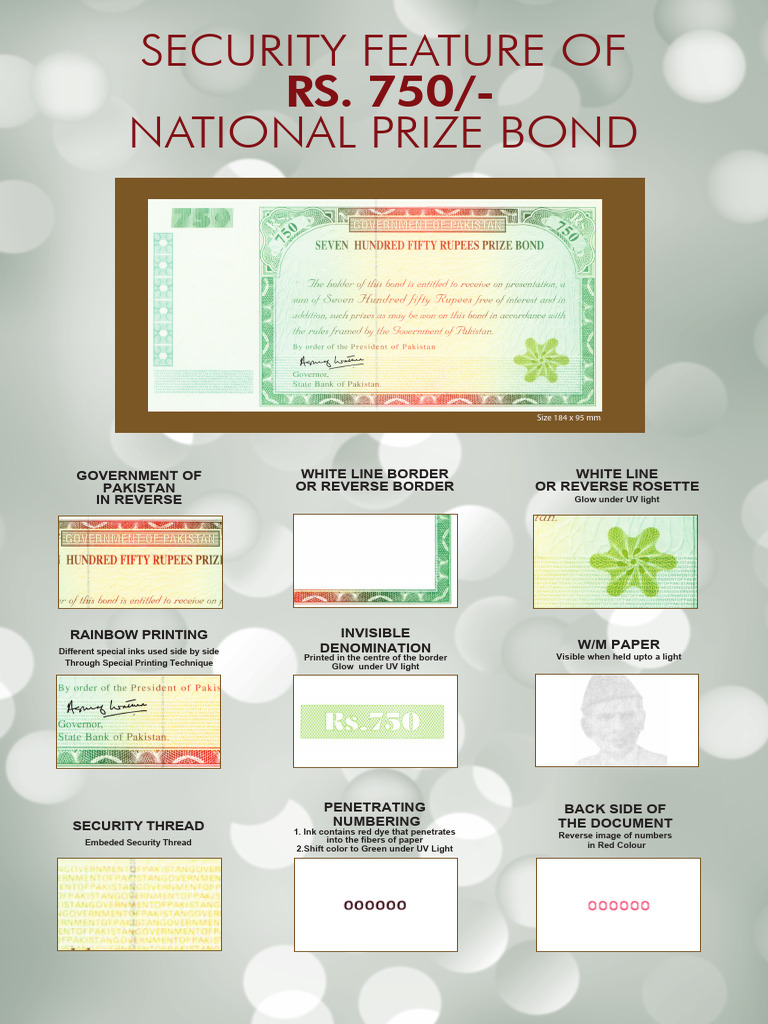 Security Feature of National Prize Bond | PDF