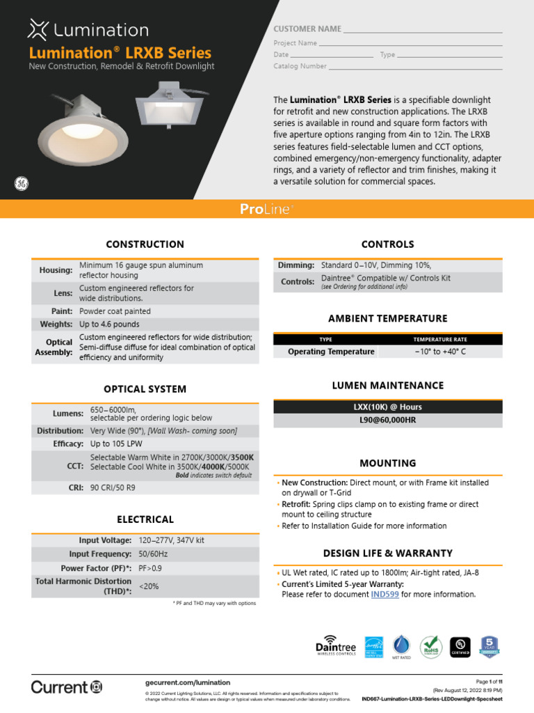 LRX B R6 Series General Electric | PDF | Electricity | Electrical Engineering