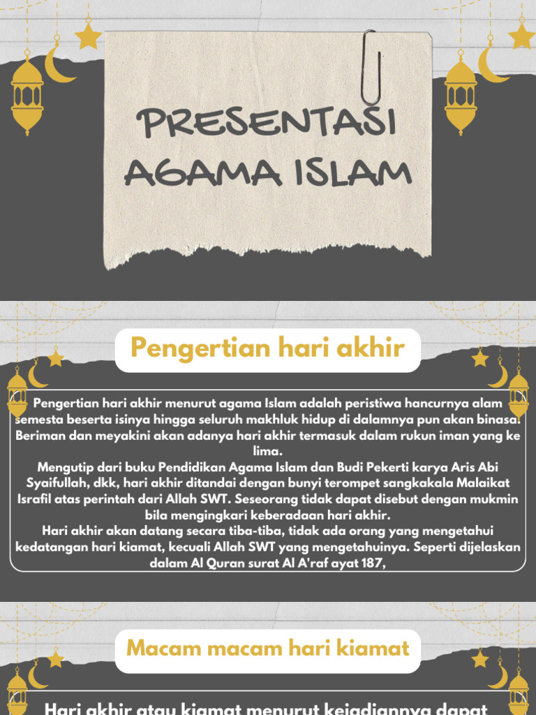 Presentasi Agama Islam | PDF