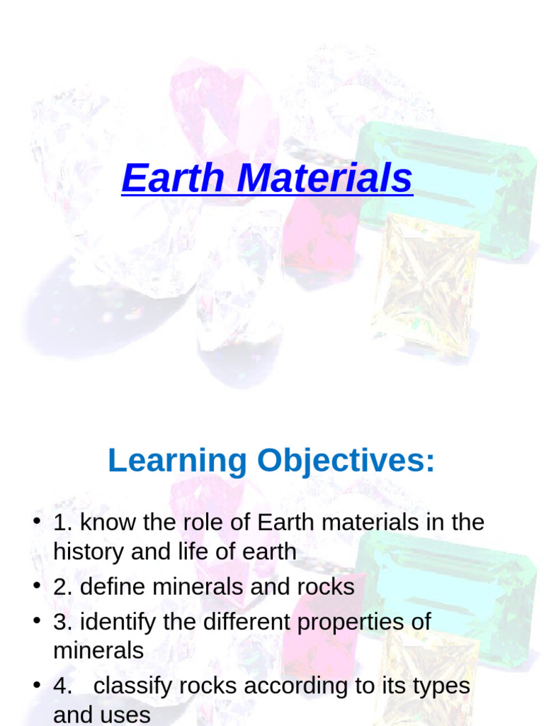 Earth Materials 3 | PDF | Rock (Geology) | Minerals