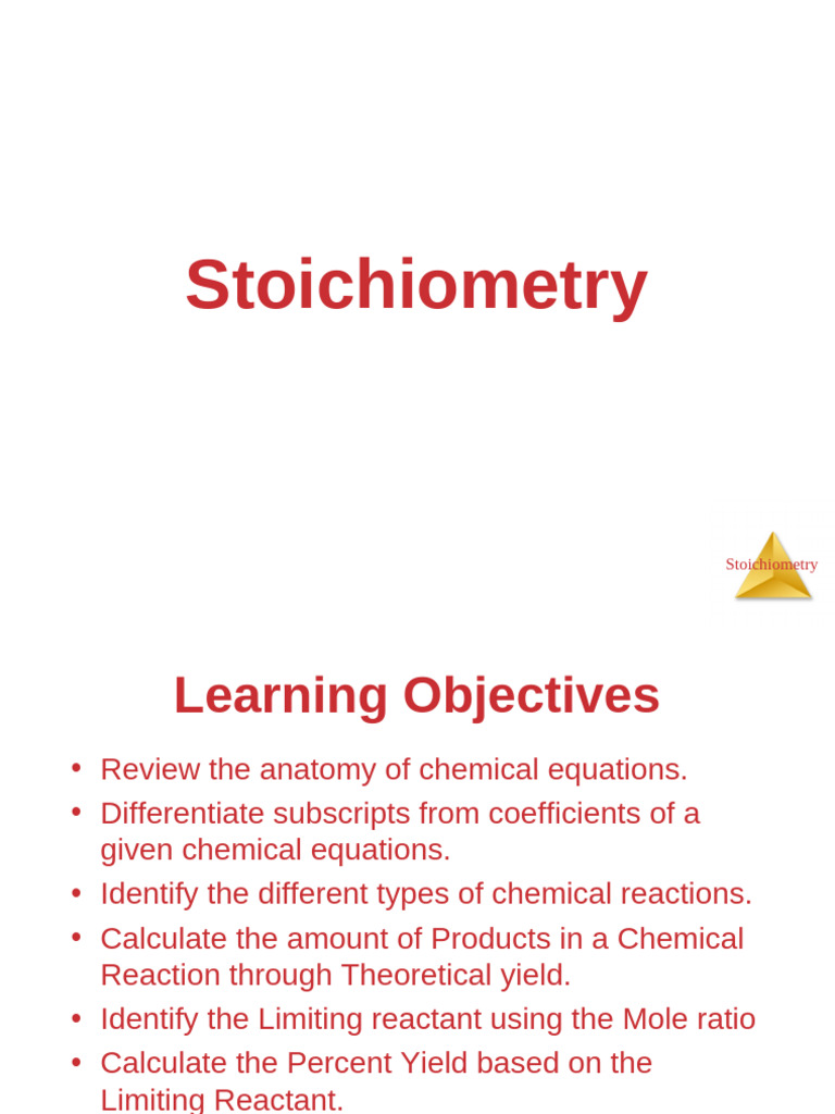 Chemical Reactions and Calculations | PDF | Stoichiometry | Physical ...