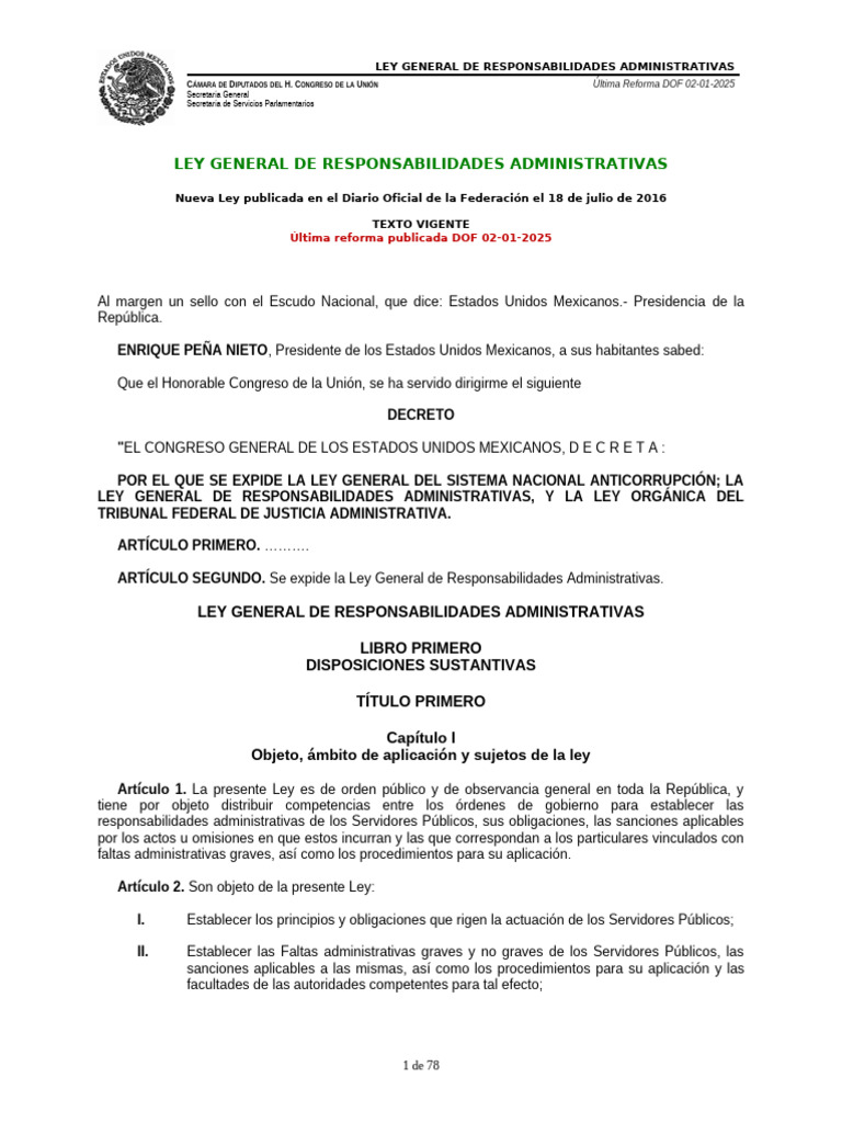 LGRA | PDF | Corrupción política | Legislador