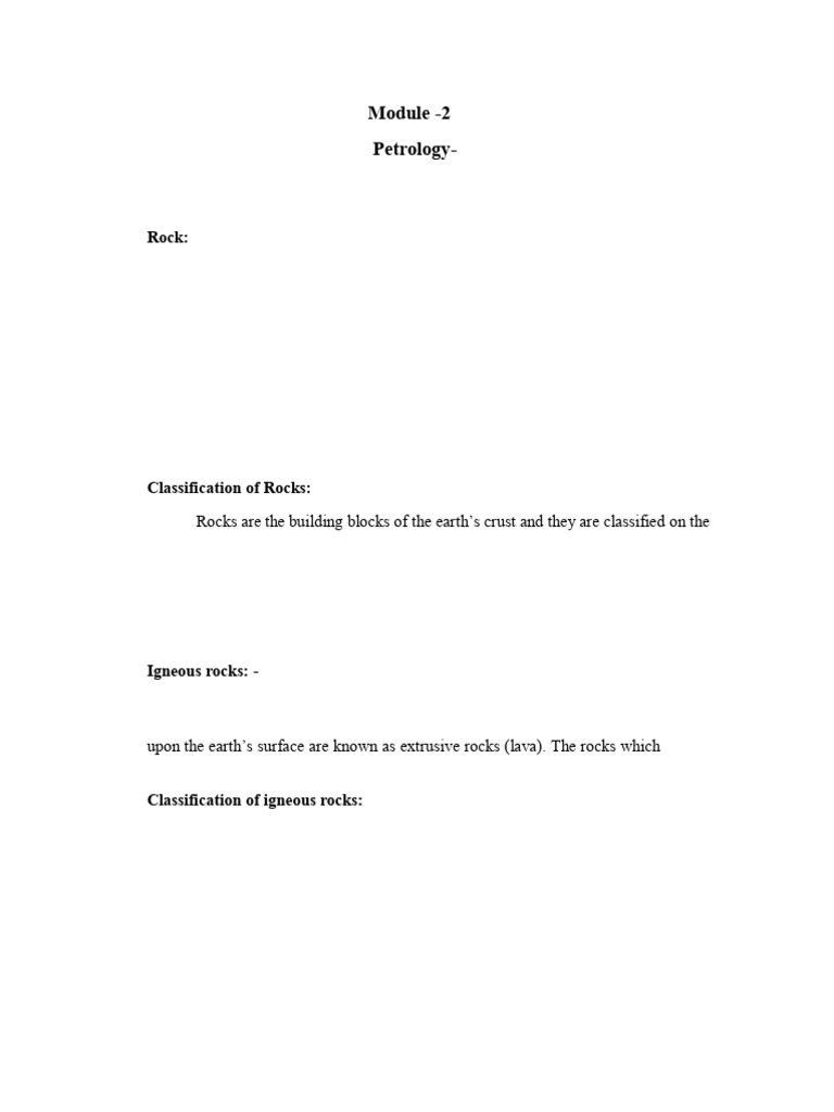 Engineering Geology Unit 2 | PDF | Rock (Geology) | Igneous Rock