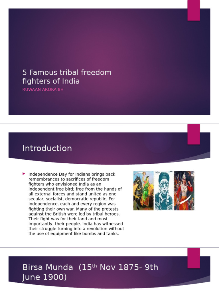 Tribal Freedom Fighters of India | PDF