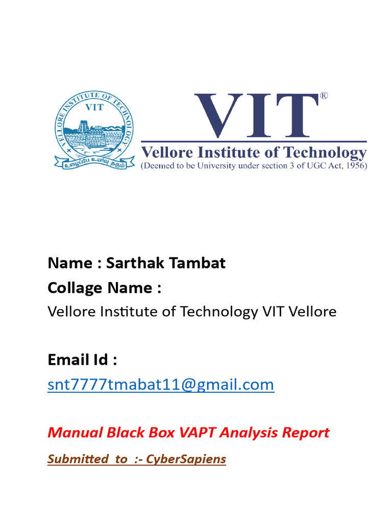 Manual Black Box VAPT Report for SSL Issues | PDF | Transport Layer ...