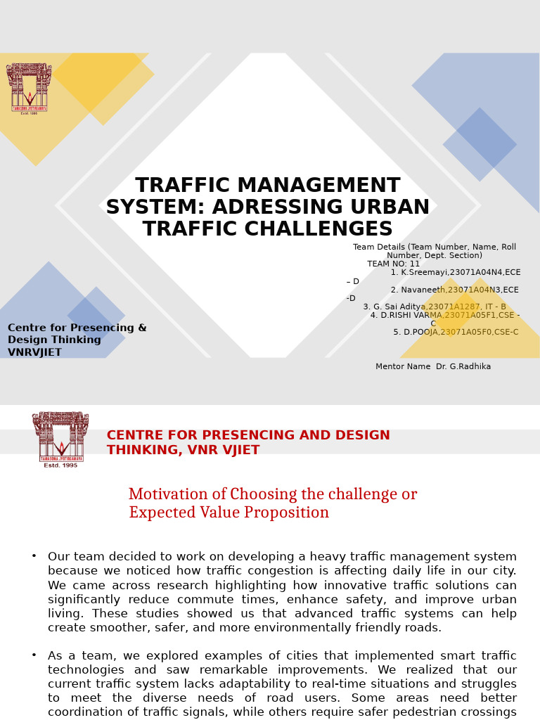 DT PPT | PDF | Traffic | Commuting