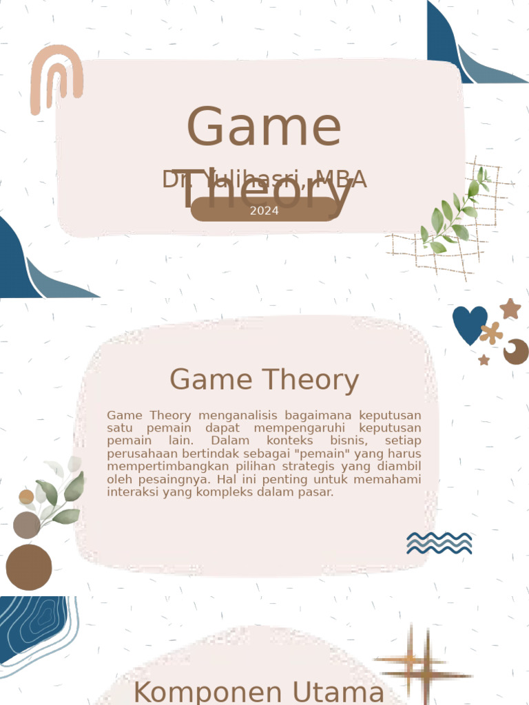 PPT Pertemuan 5 DSO Game Theory | PDF