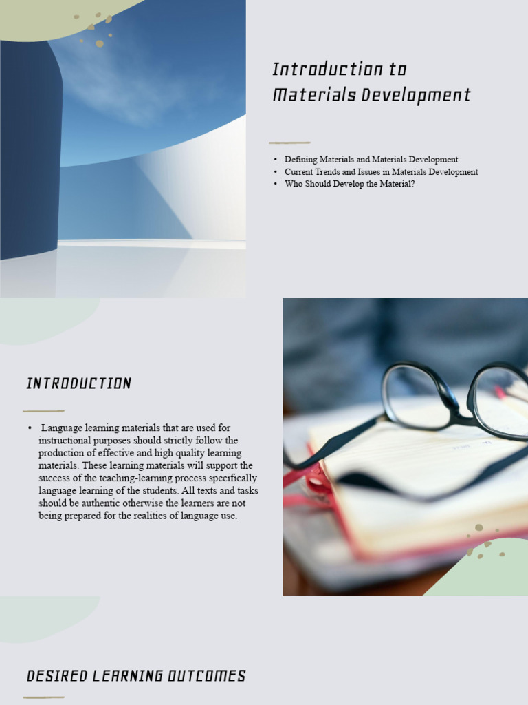 Introduction To Materials Development | PDF | Learning | Language Acquisition