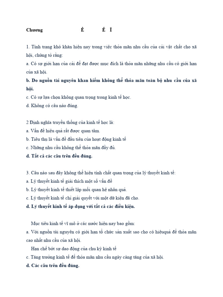 Ngân hàng đề thi KTVM | PDF