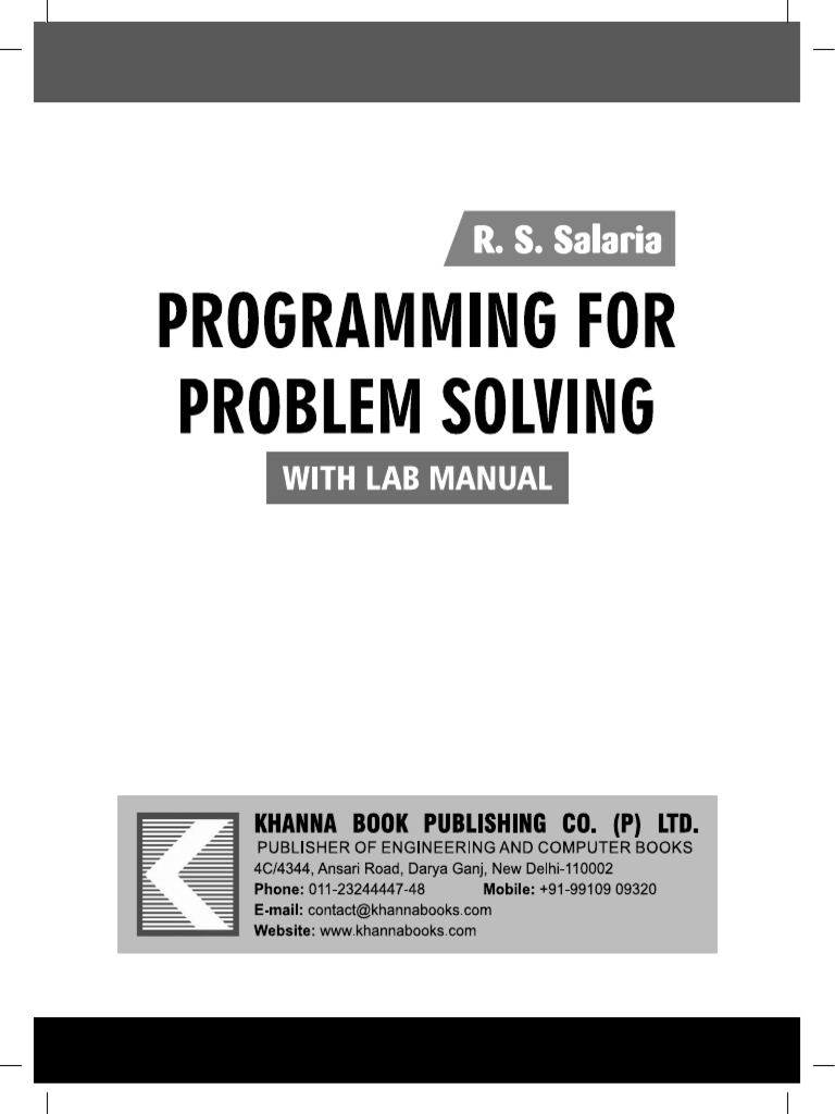UG003EN - Programming For Problem Solving 03-03-2022 | PDF | Control ...