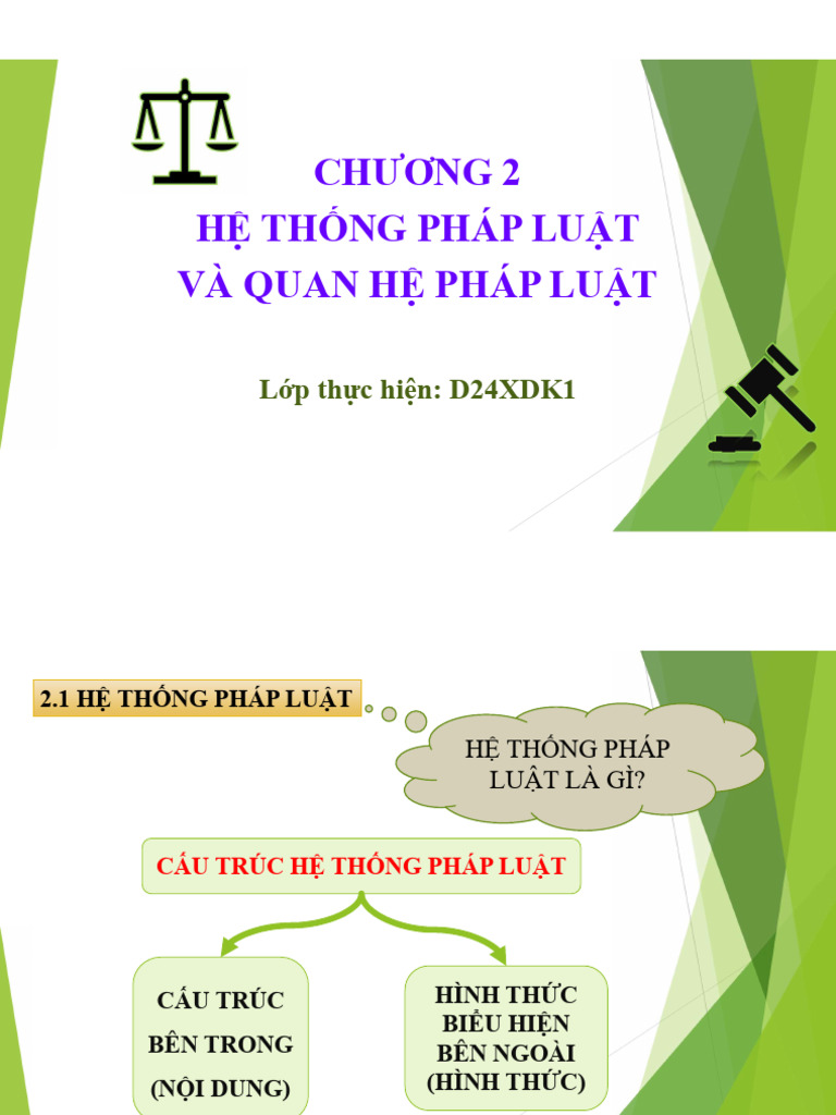 He Thong Phap Luat Va Quan He Phap Luat D24XDK1 | PDF