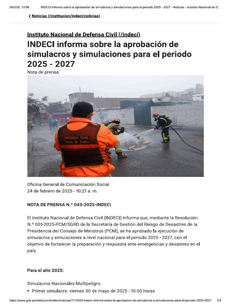 INDECI | PDF