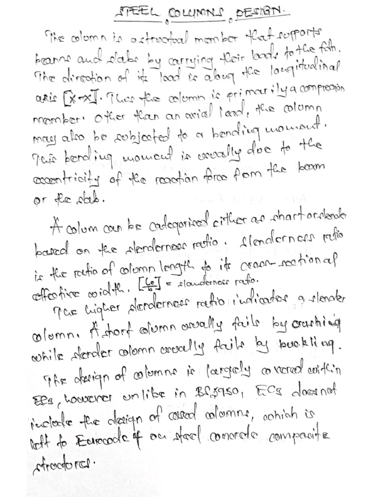 Steel Column Design | PDF