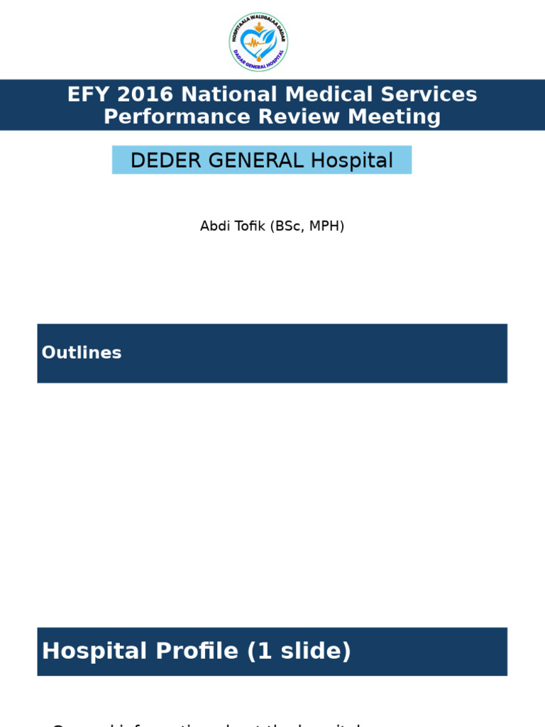 EHHQ Best Hospital Presentation Template | PDF