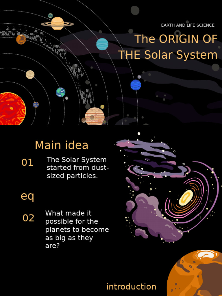 Lesson 1.2 The Origin of The Solar System | PDF | Planets | Solar System