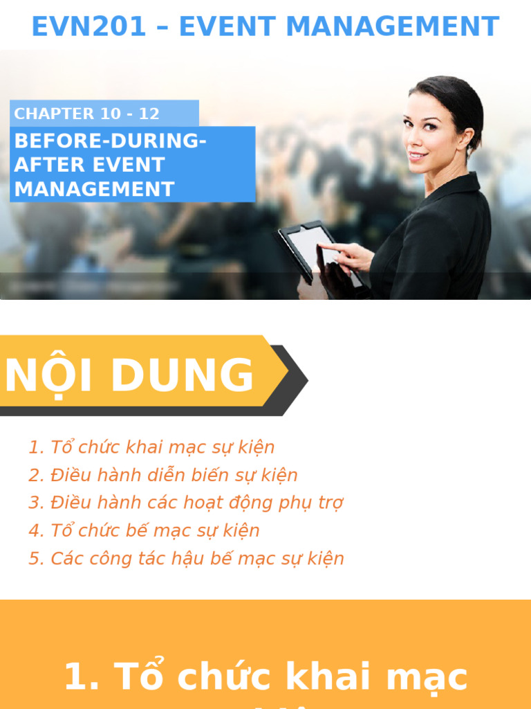 Chapter 10 + 11 + 12 - Before-During-After Event Management | PDF