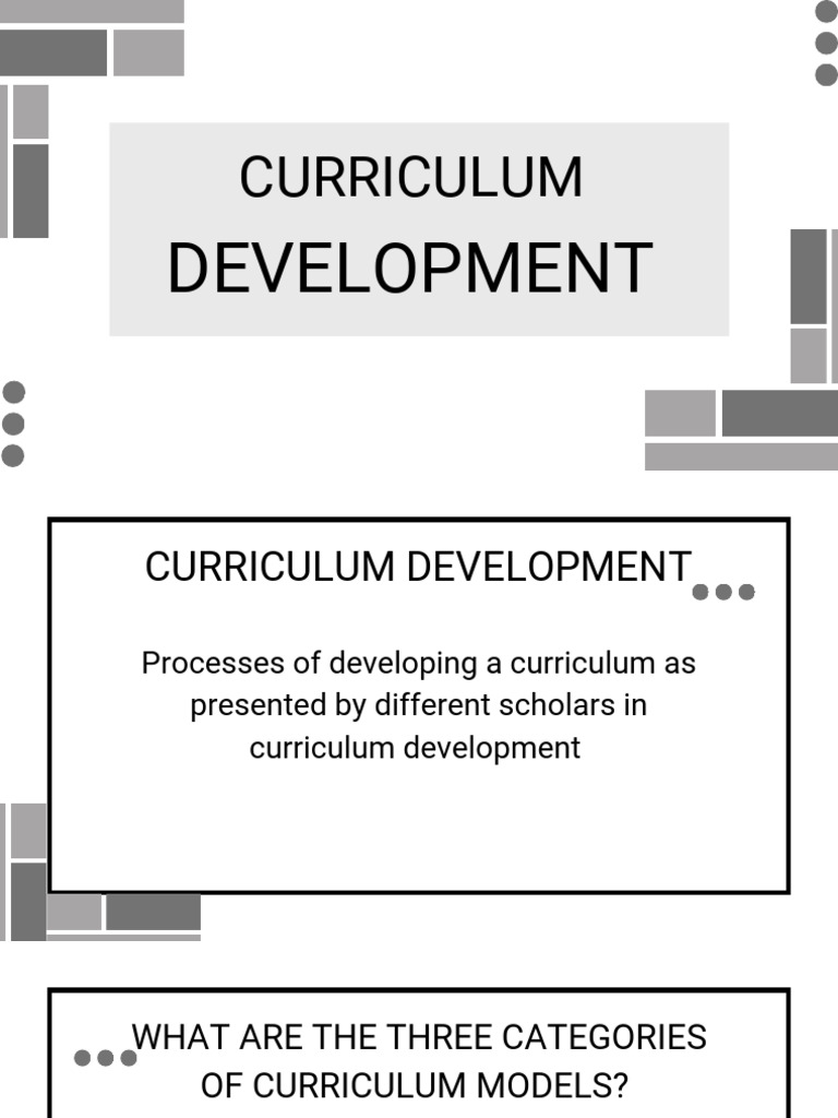 Curriculum Development Educ.8 | PDF | Curriculum | Procedural Knowledge