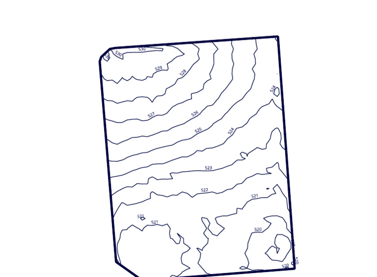 Sem-VI Site Contours With Elevation | PDF