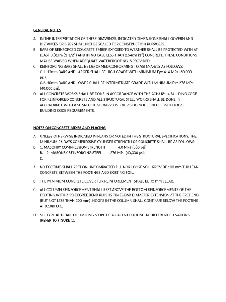 General Notes | PDF