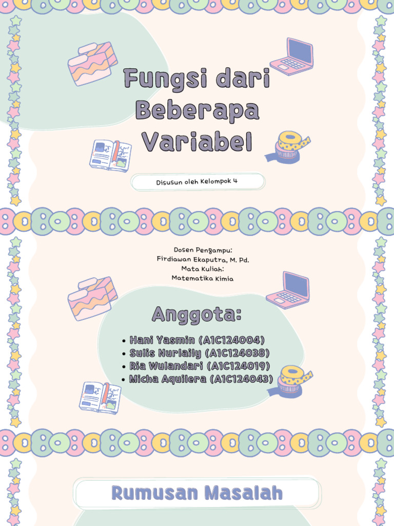 Materi 4 Fungsi Dari Beberapa Variabel | PDF