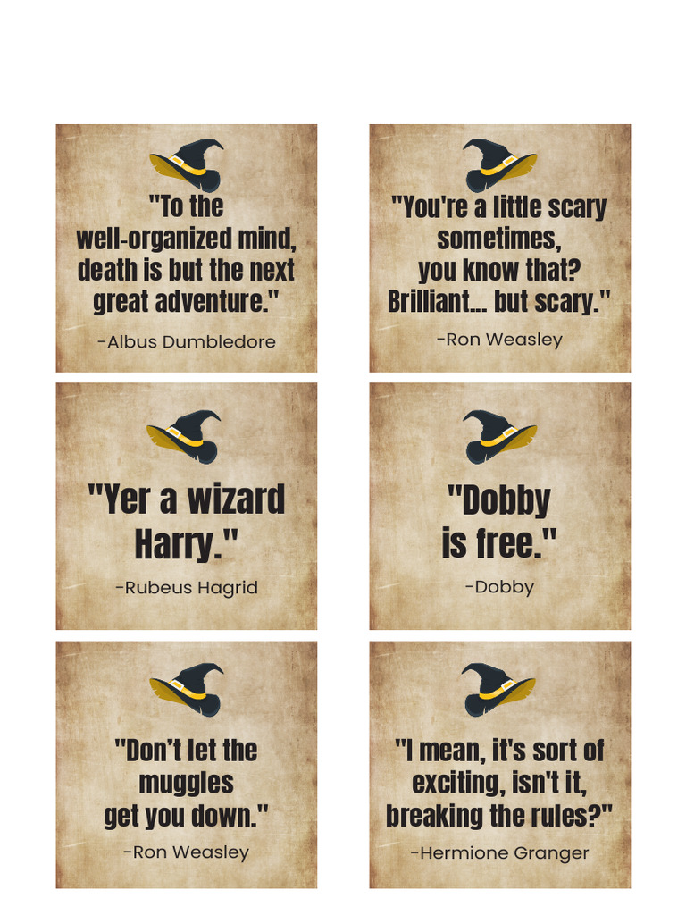 Iconic Harry Potter Quotes | PDF