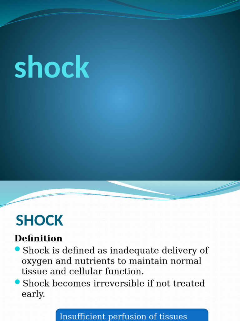 Understanding Types of Shock and Treatment | PDF | Shock (Circulatory ...