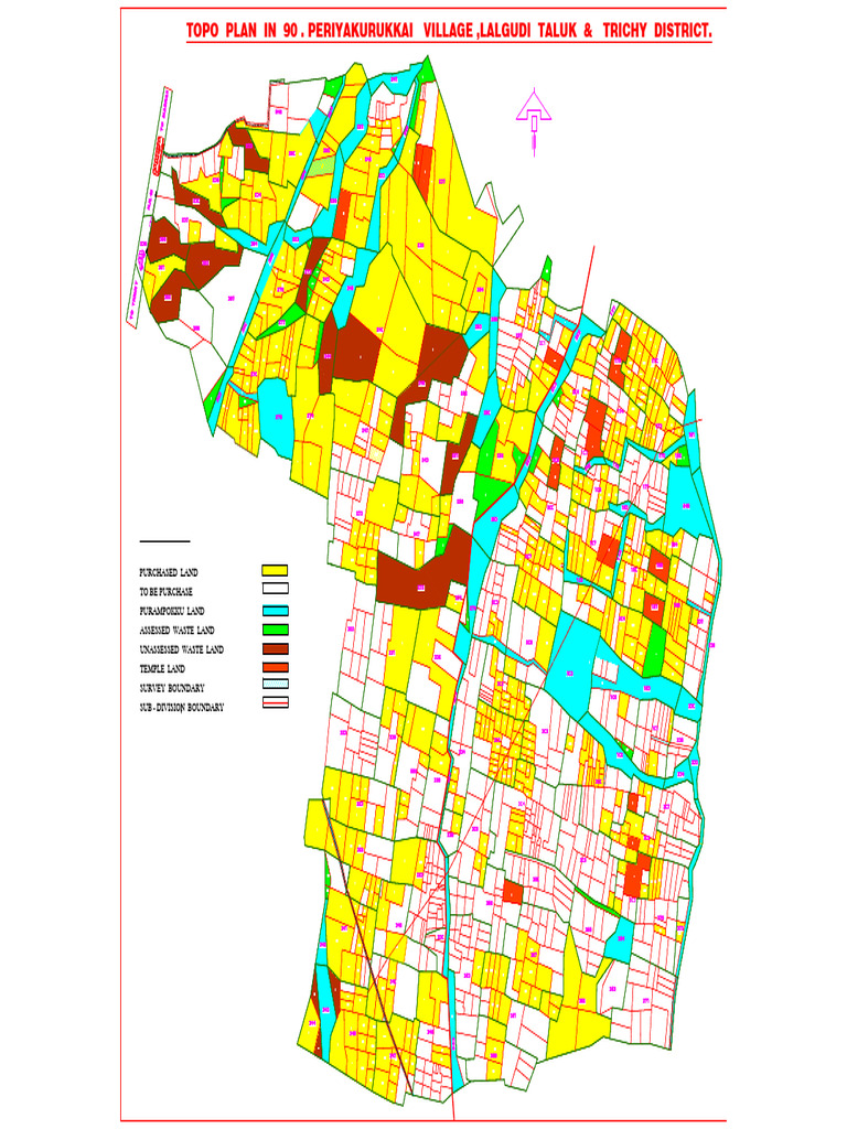 P K.agaram Topo Plan - 1-Model | PDF