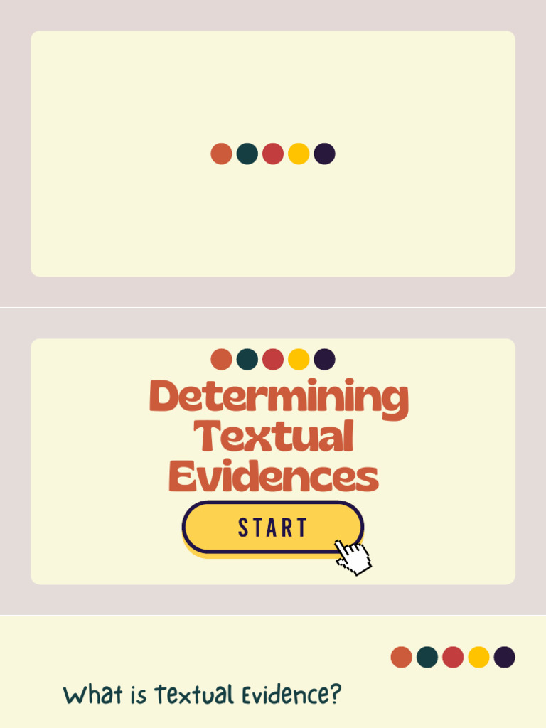 Q2 LESSON6 Determining Textual Evidences | PDF